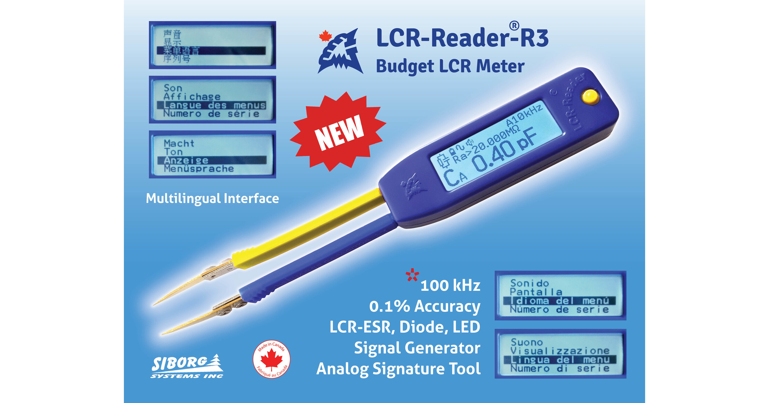 Siborg Systems Inc Presents First-Ever Multilingual LCR-meter at DMEMS ...