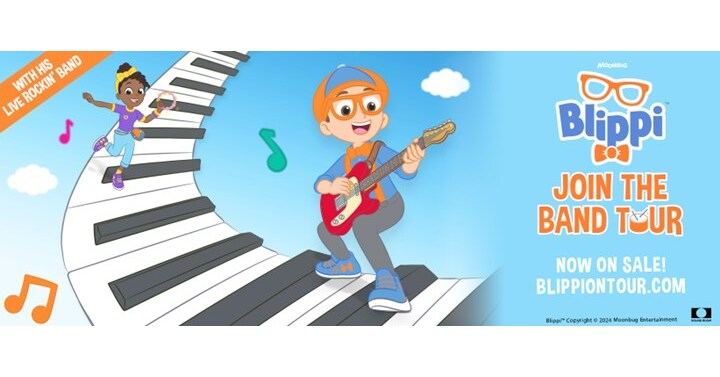BLIPPI TO ROCK OUT IN AN ALL-NEW LIVE BAND SHOW