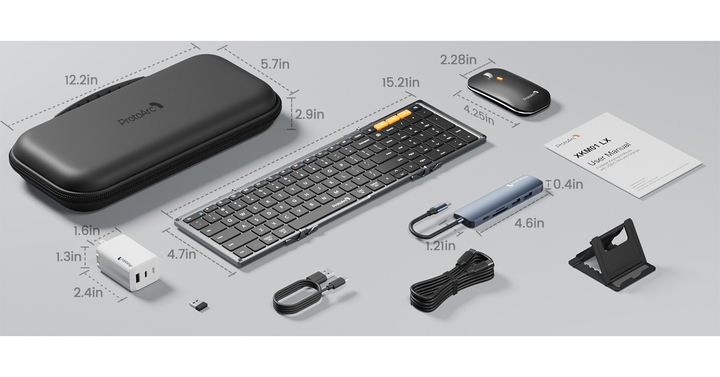 ProtoArc launches new foldable keyboard and mouse combo for modern ...
