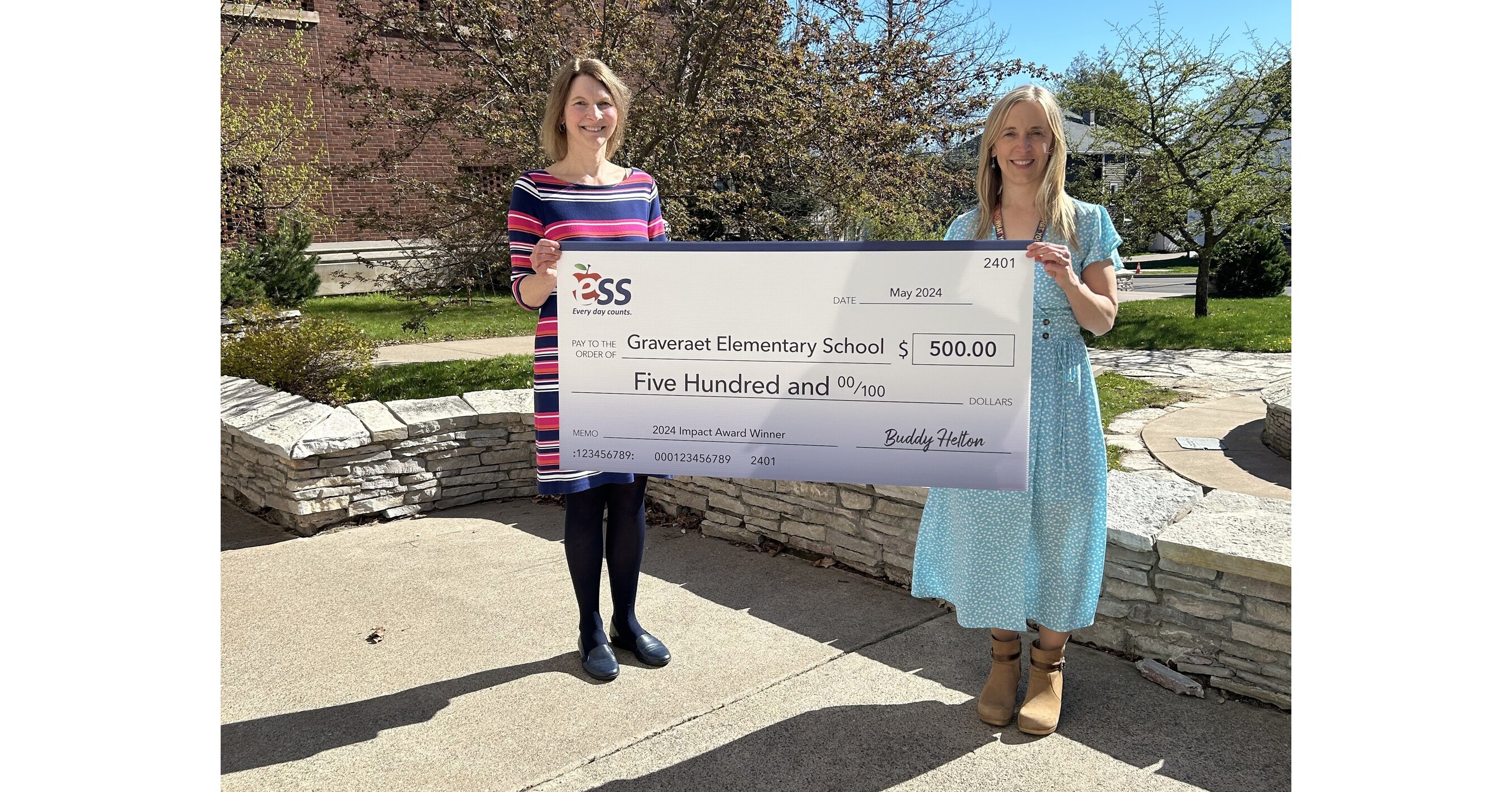 ESS Awards 2024 Substitute Teachers of the Year with Annual Impact Award