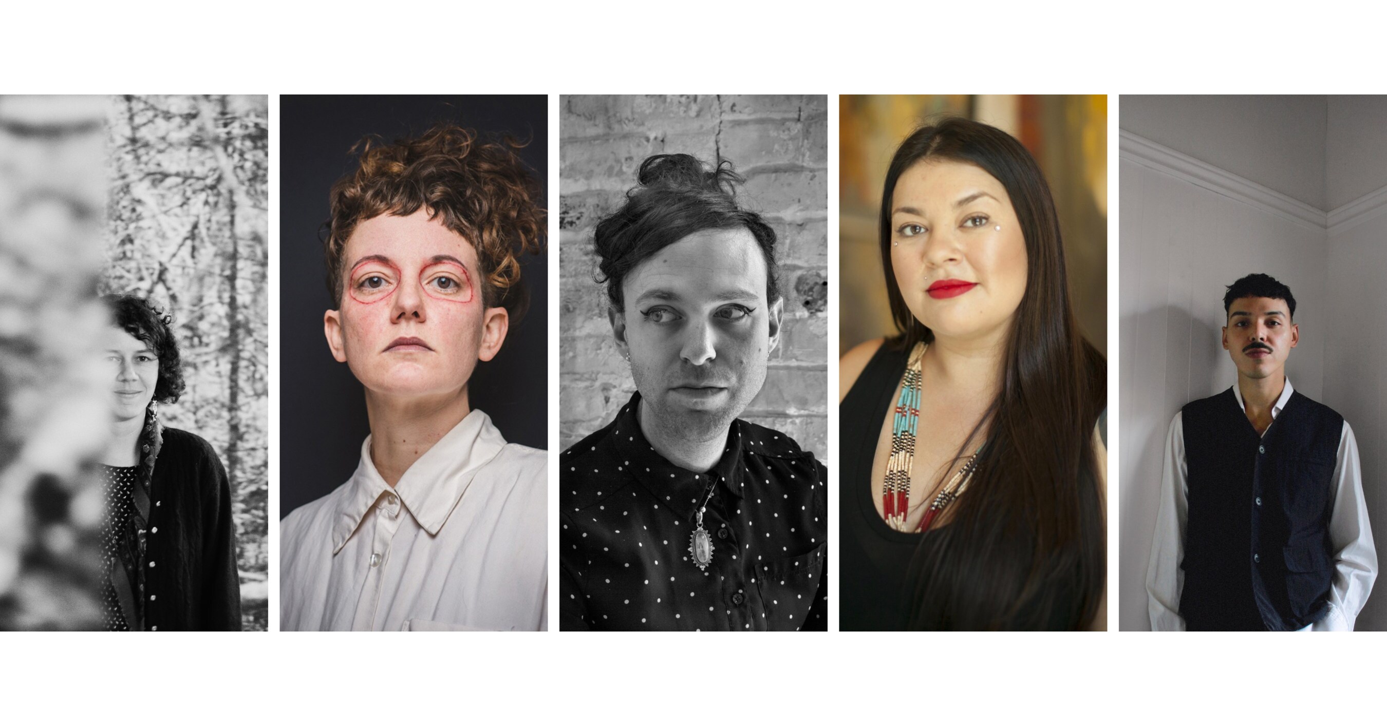 The five winners of the 2025 edition of the MNBAQ Contemporary Art ...