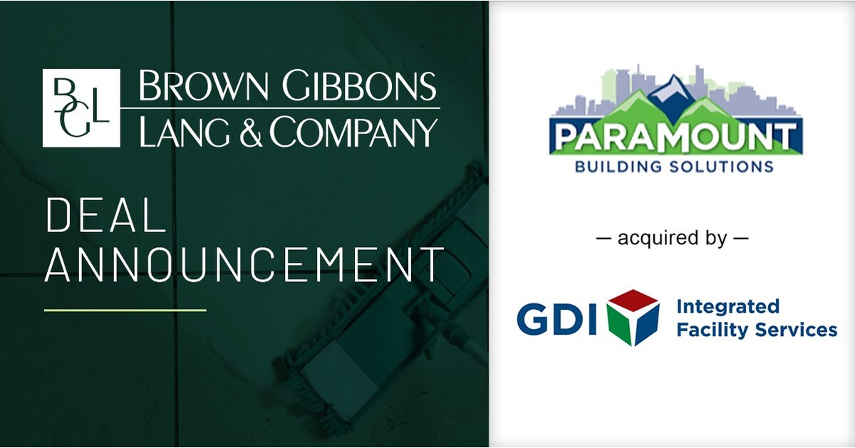 BGL Announces the Sale of Paramount Building Solutions to GDI ...
