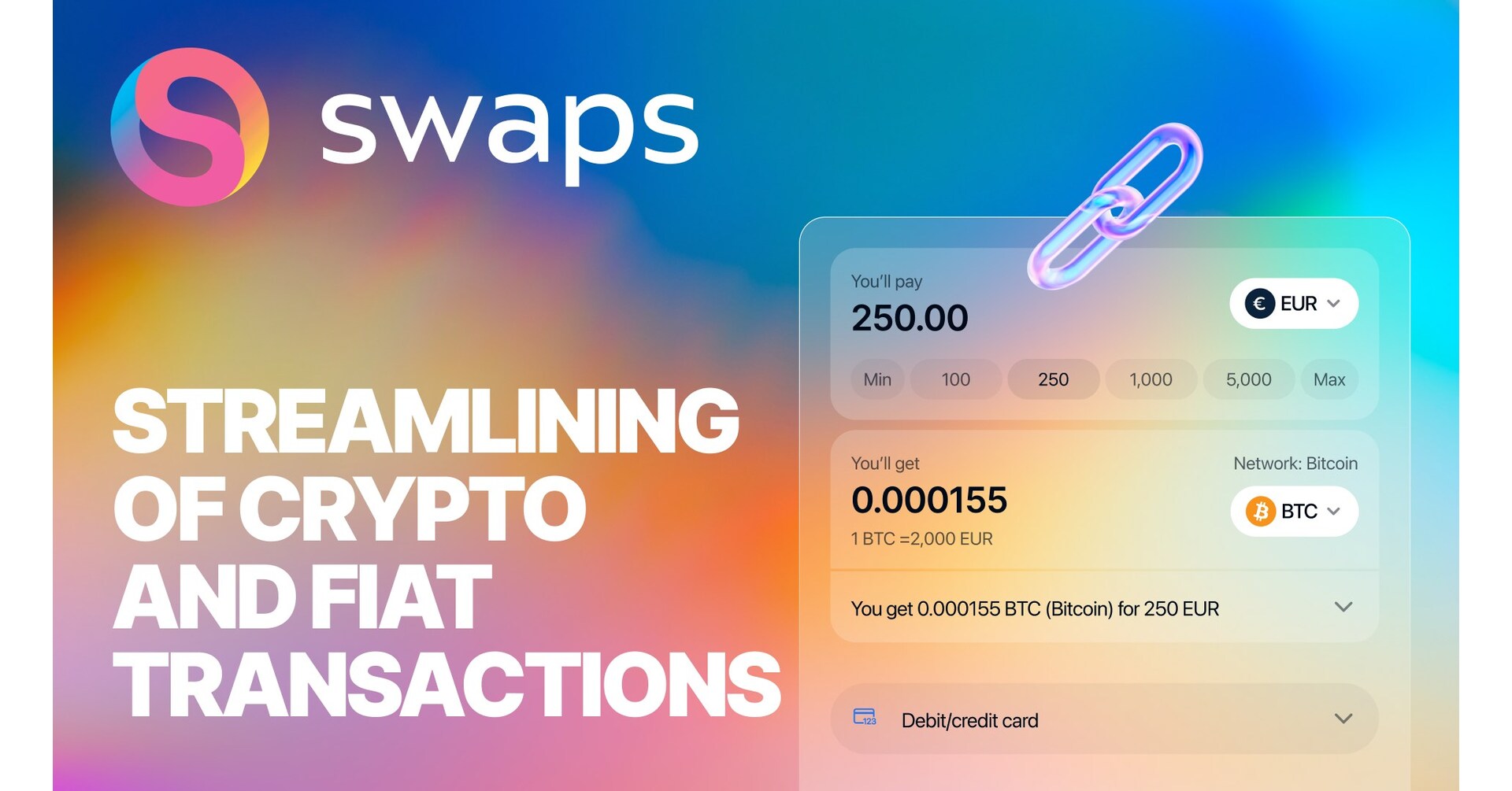 Swaps Launches Innovative Payment Links for Crypto and Fiat Transactions