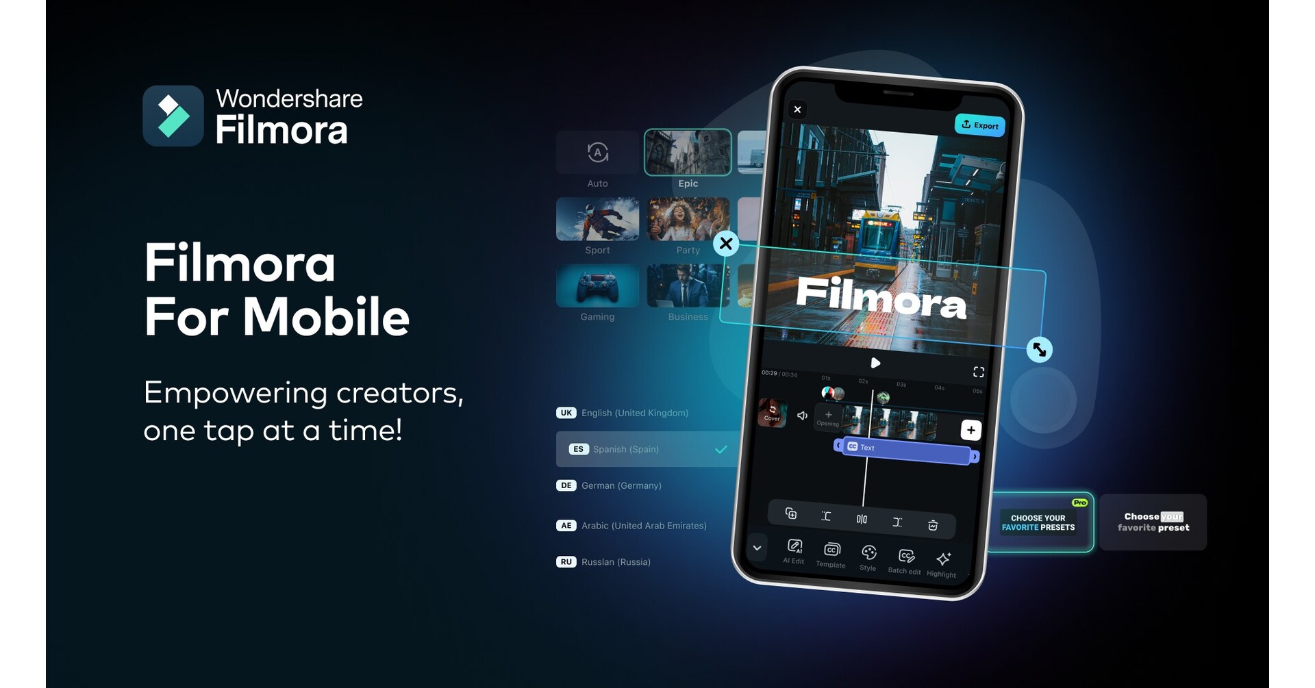 Wondershare Filmora for Mobile Major Version Upgrade Showcases AI ...