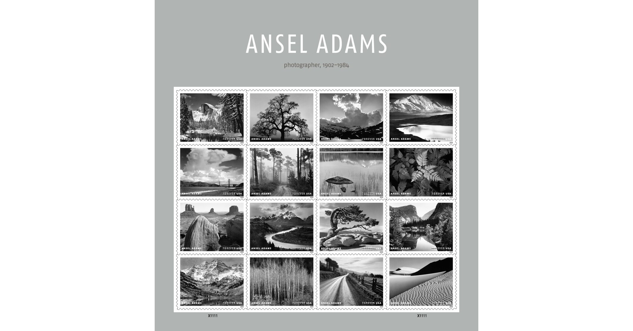 Ansel Adams' Timeless Portraits Immortalized on Stamps