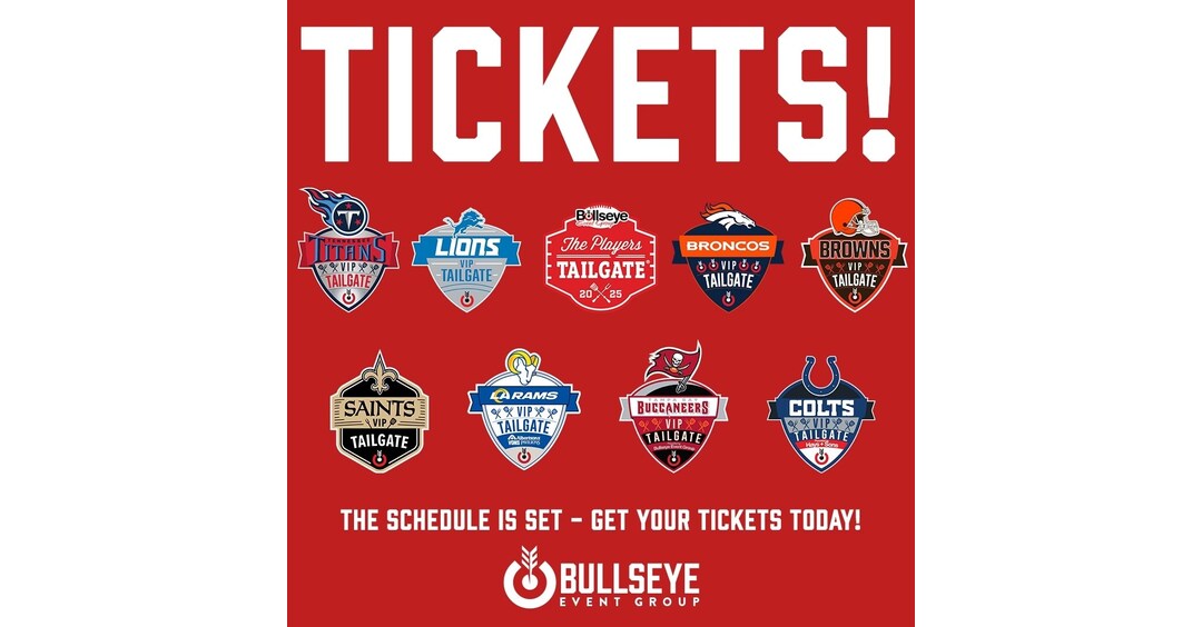 Bullseye Event Group Announces Pro Football VIP Tailgates Return for ...