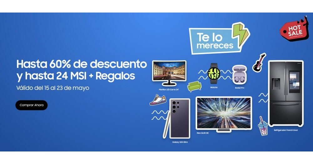 ¡El Hot Sale llega a Samsung México con ofertas imperdibles!