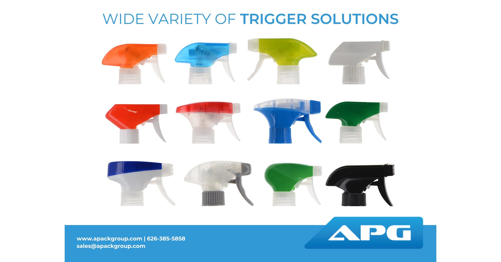 APG Packaging Introduces The Trigger Sprayer Now in a Full Spectrum of Colors