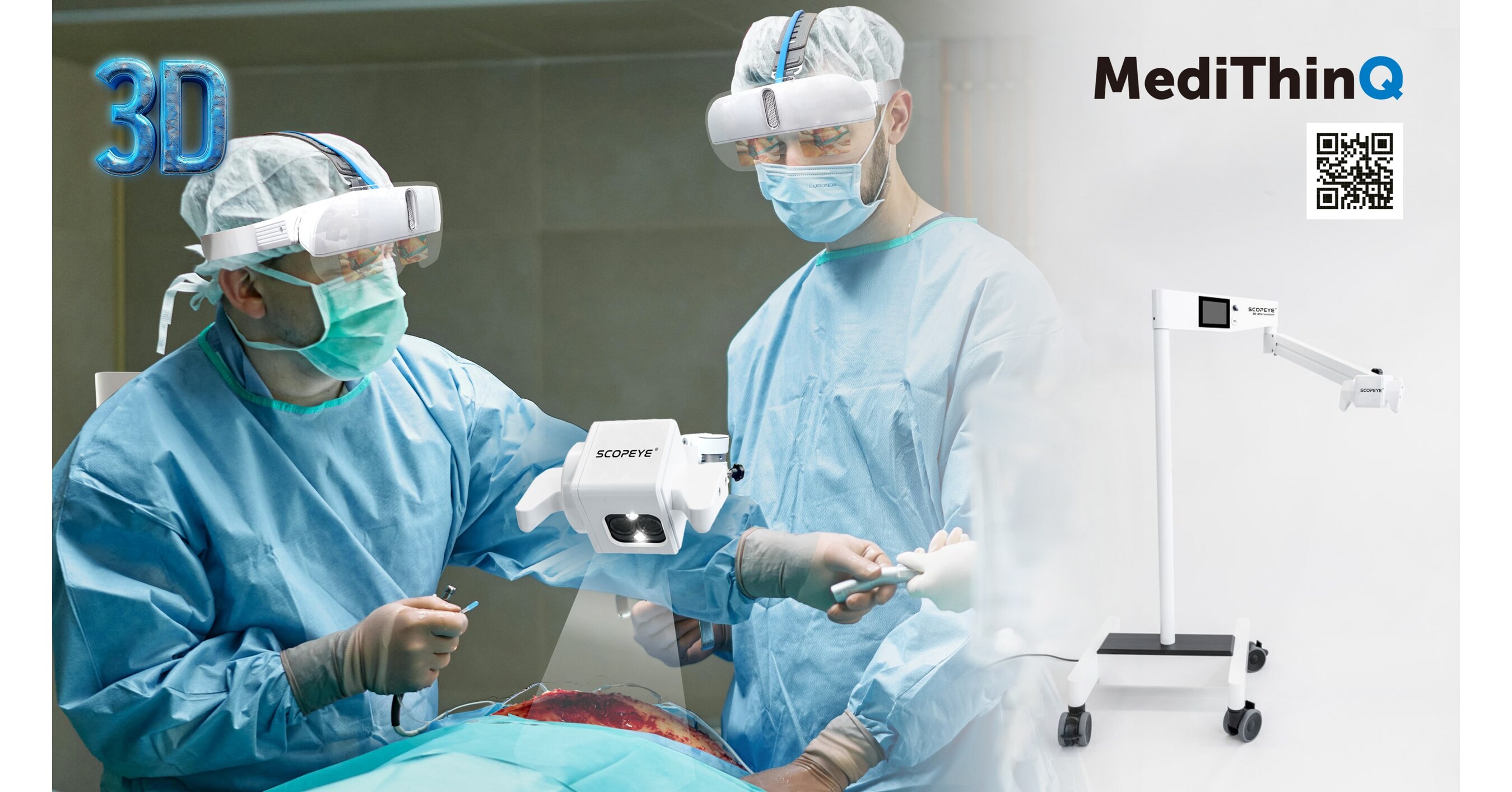 MediThinQ Unveils SCOPEYE 3D Micro Surgery Solution; Chris Lee of VentureBlick Assumes Chairmanship