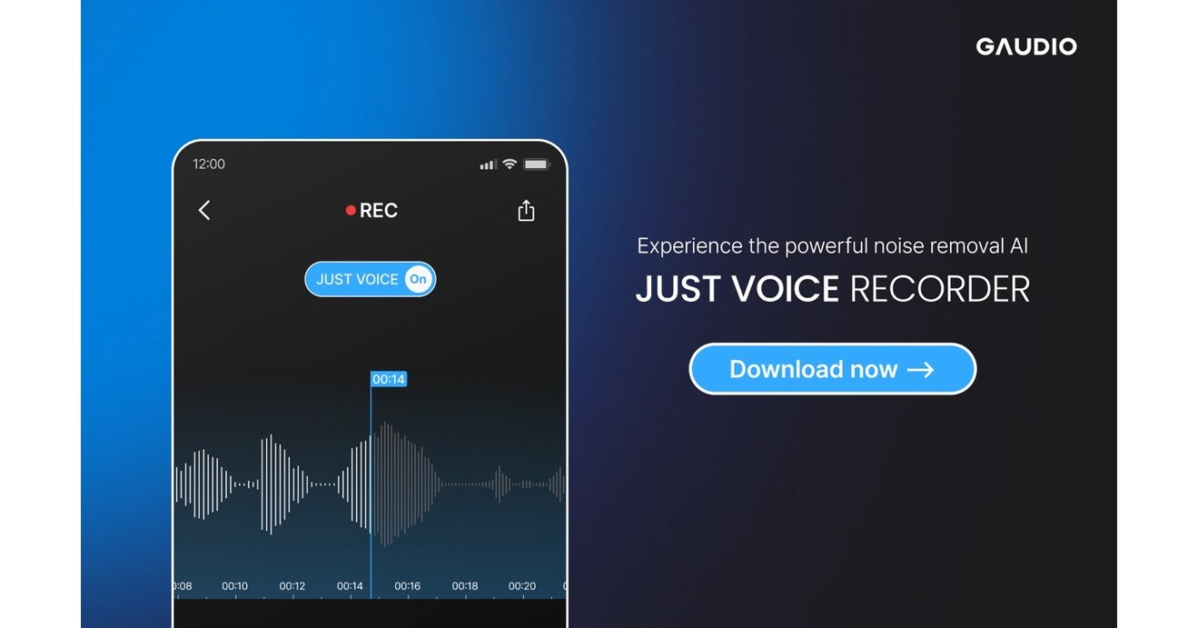 Gaudio Lab Unveils 'Just Voice Recorder" : The Ultimate AI-powered Recording App