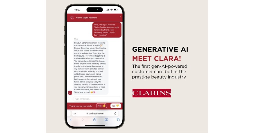 Clarins Logo Collagen Finds A New Youth With Clarins