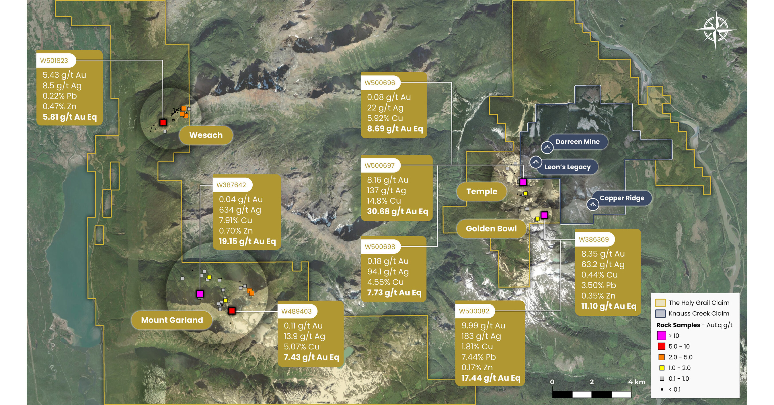 PROSPECT RIDGE RESOURCES DISCOVER NEW A HIGH-GRADE SHOWINGS ON THE HOLY ...