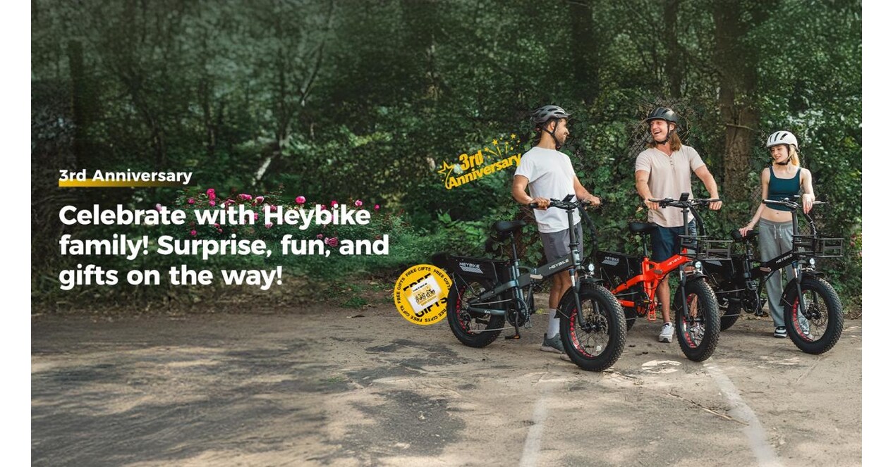 Celebrating Heybike's 3rd Anniversary: Catch the Deals and Get Free Gifts