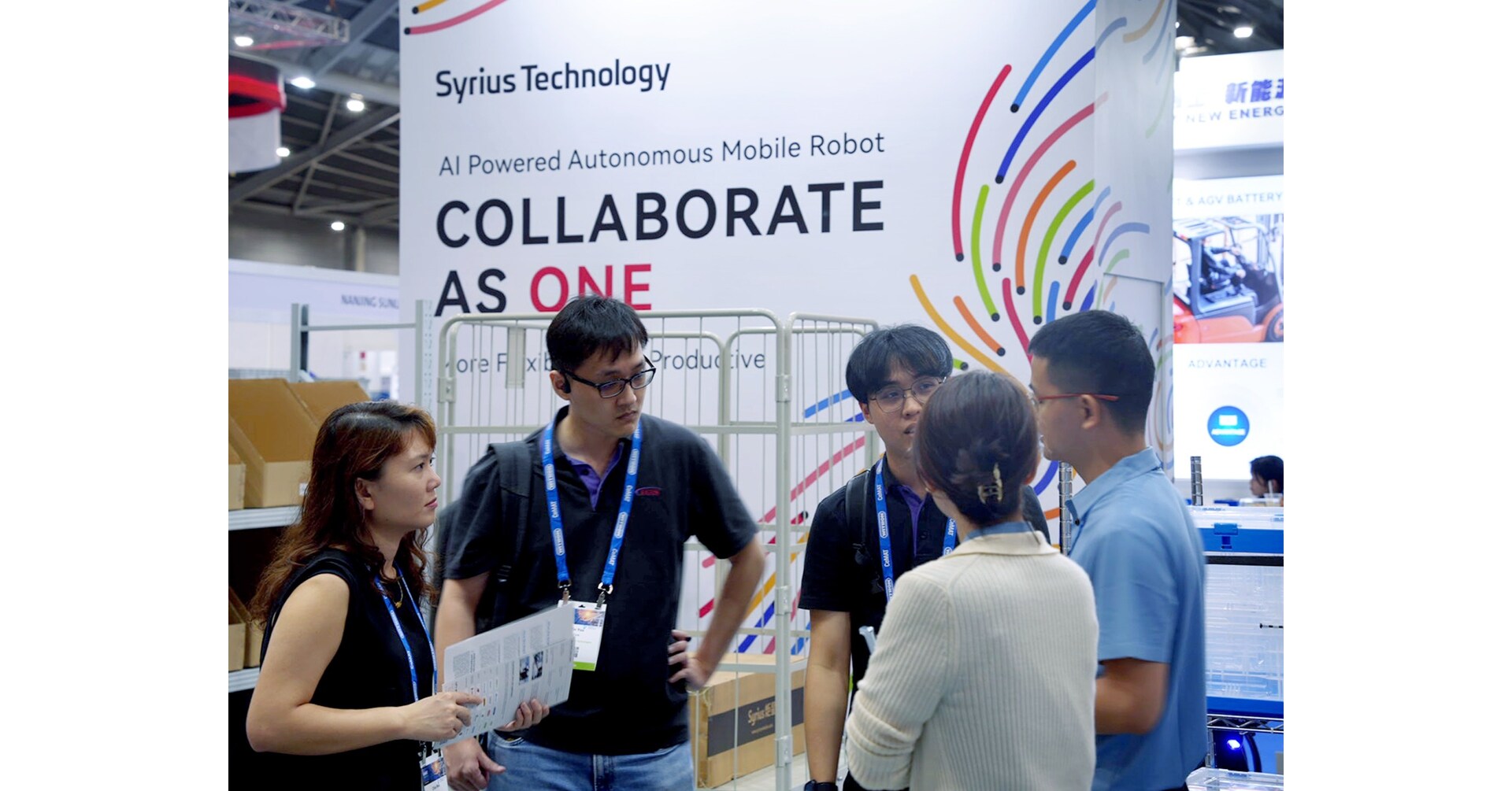 Syrius Technology's one-stop AMR on-site logistics solution was unveiled at the CeMAT South East ...