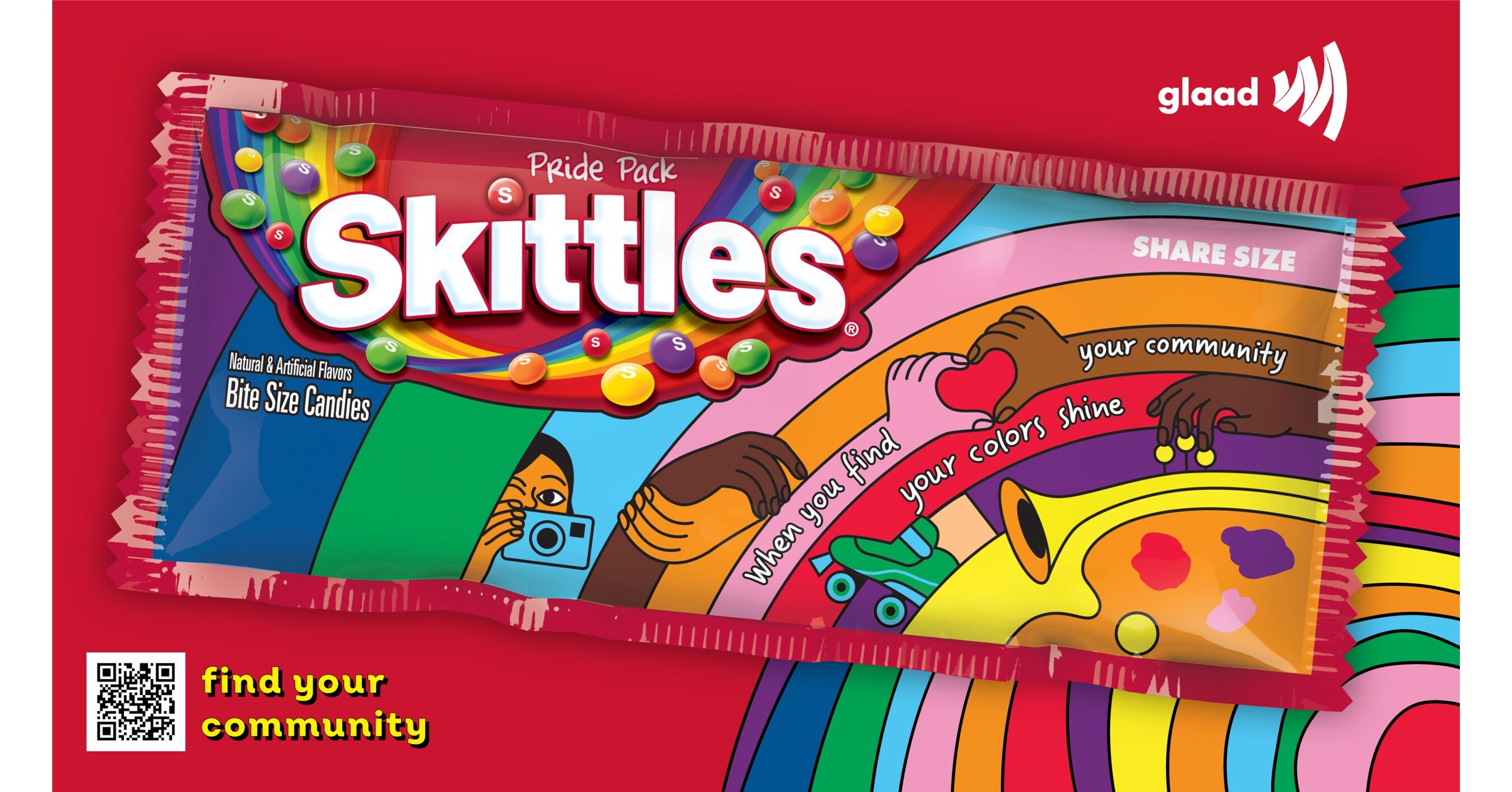 SKITTLES® HELPS PEOPLE "SEE THE RAINBOW" BY HIGHLIGHTING DYNAMIC GROUPS ...