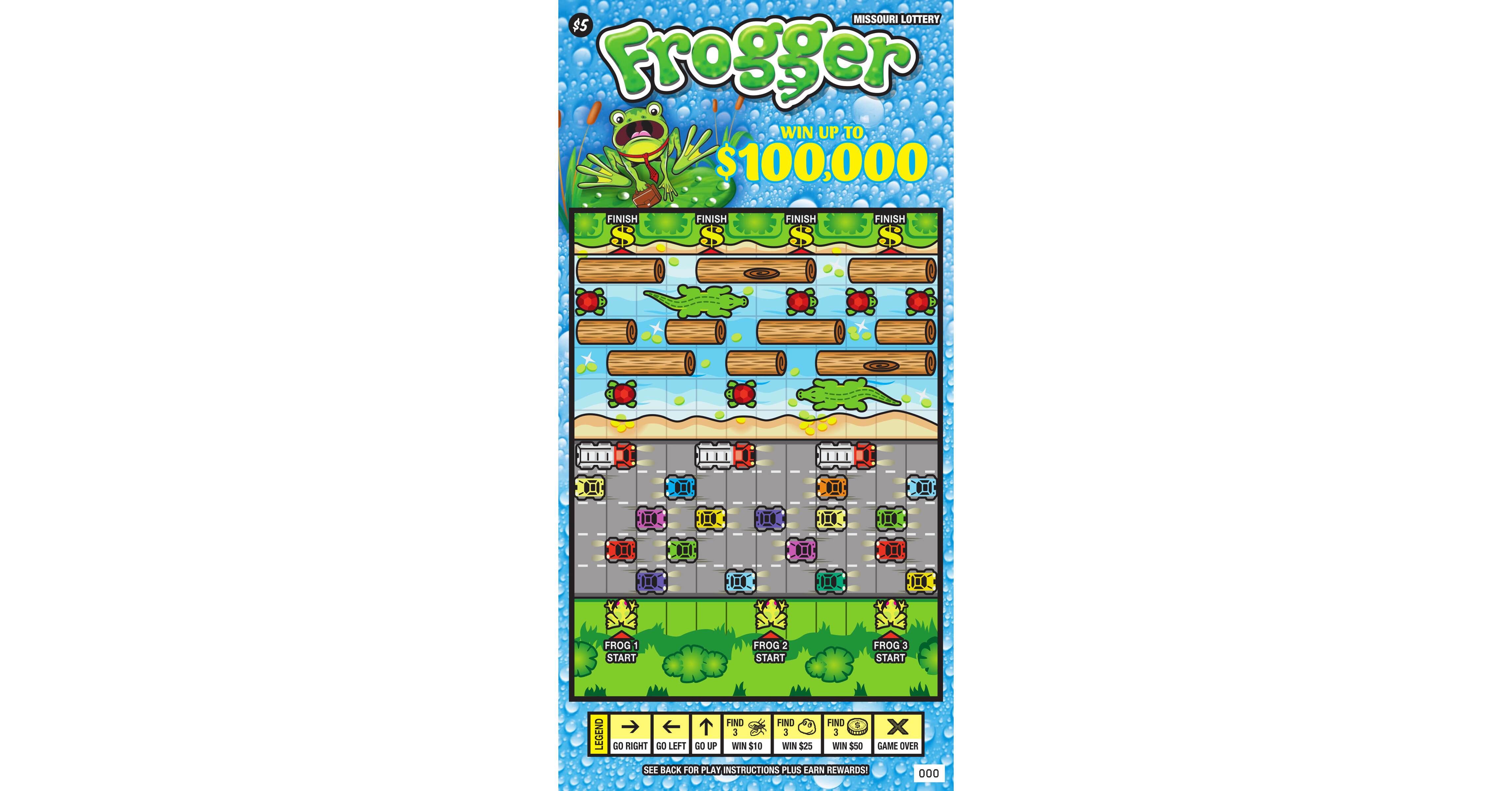 HOP TO IT! FROGGER SCRATCHERS GAME LEAPS THE STREETS OF MISSOURI