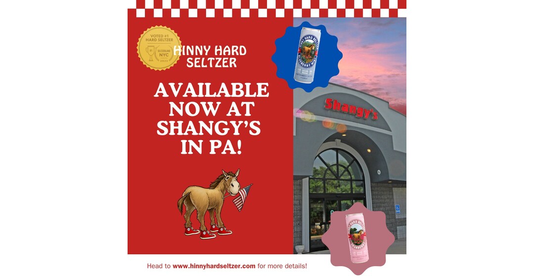 Award-Winning Hinny Hard Seltzer Now Available at Shangy's Wholesale ...