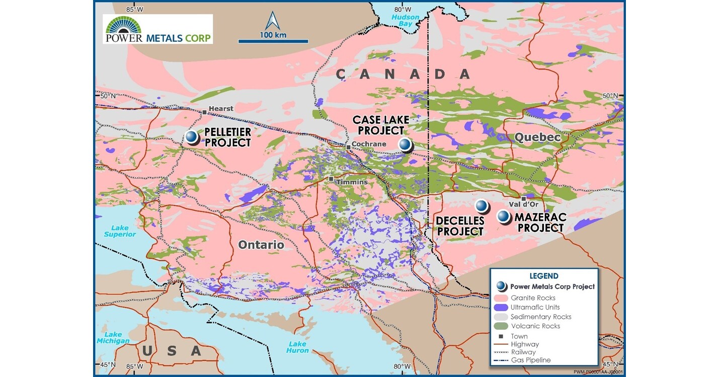 POWER METALS PROVIDES UPDATE ON CASE LAKE AND SETS STAGE FOR SUMMER ...