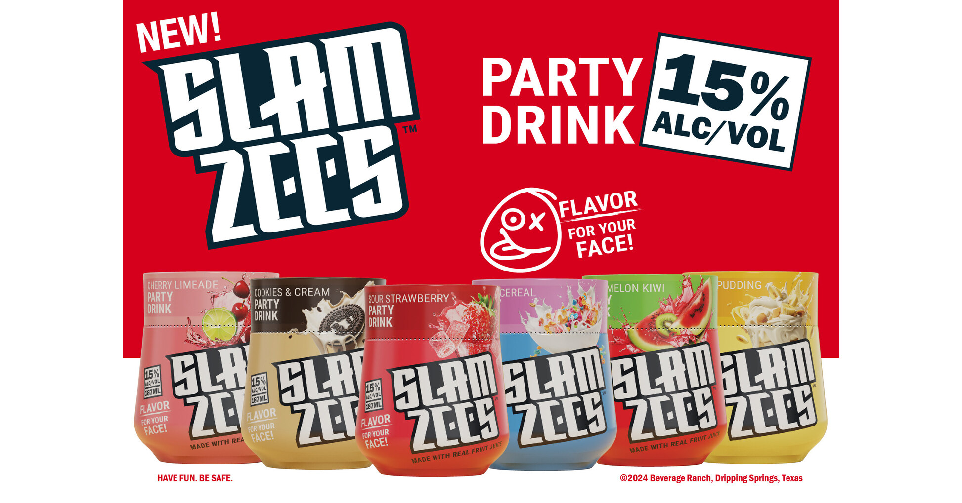 Beverage Ranch and RNDC Texas Launch SLAMZEES Party Drink