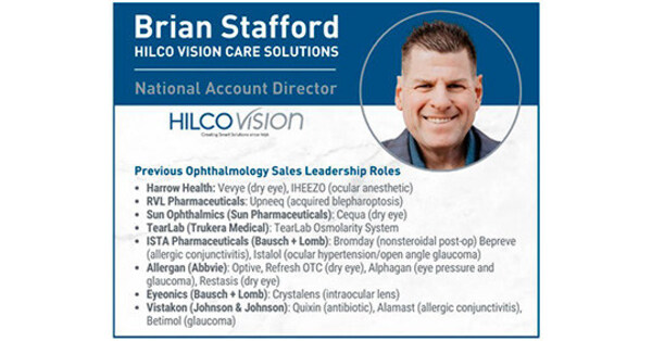 Eyecare Sales Leader Brings Wealth of Ophthalmology Brand Experience to ...
