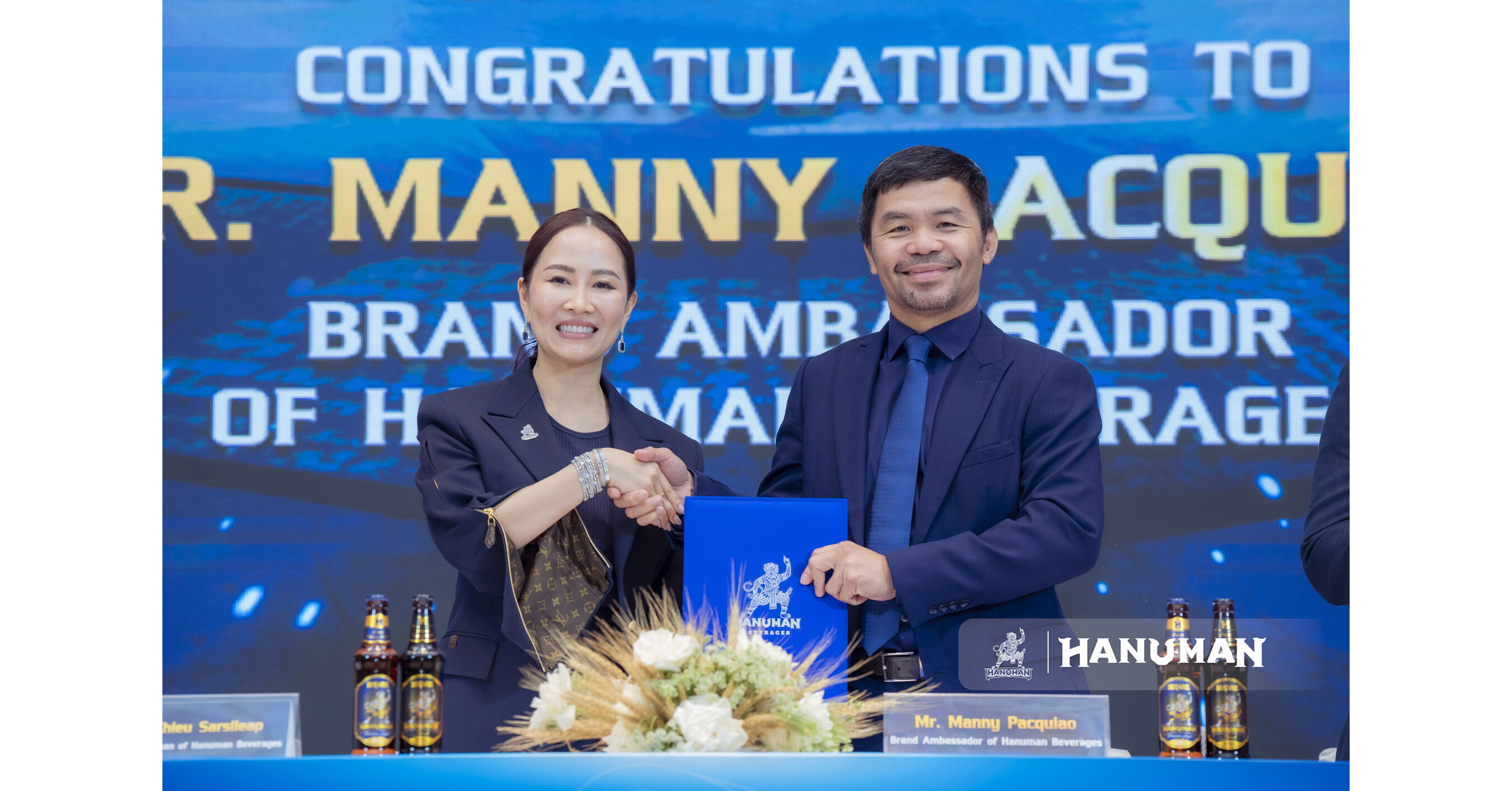 Hanuman Beverages Strikes Gold with Boxing Icon Manny Pacquiao!