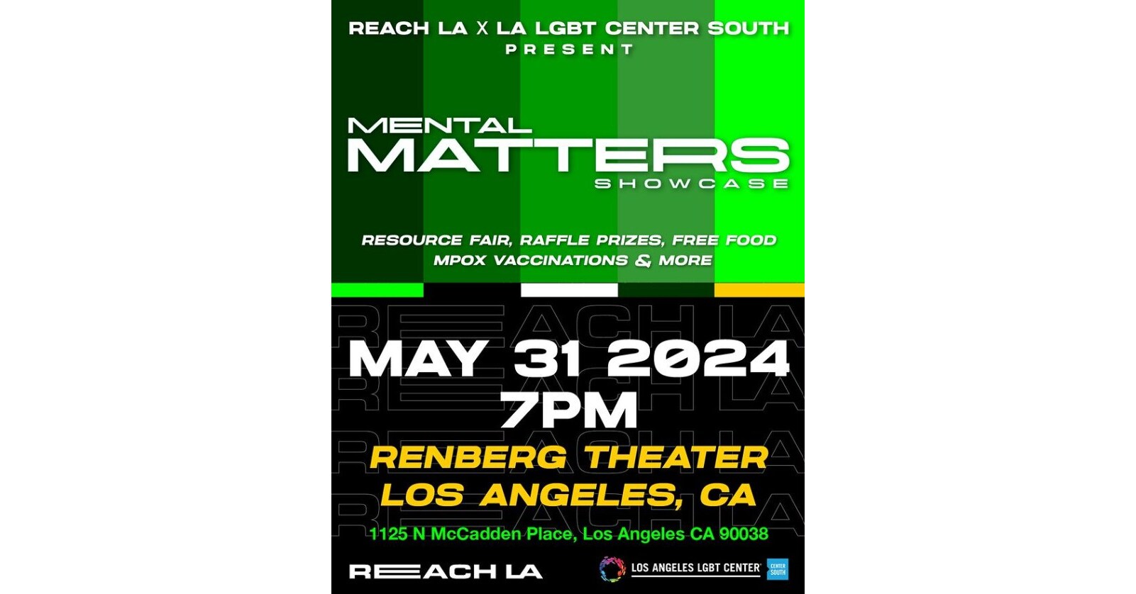 REACH LA and LA LGBT Center South Kick Off PRIDE With Mental Matters ...