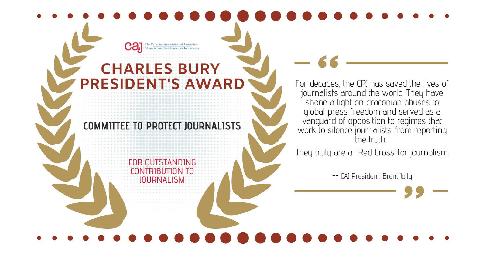 'A Red Cross for Journalism': Committee to Protect Journalists awarded ...