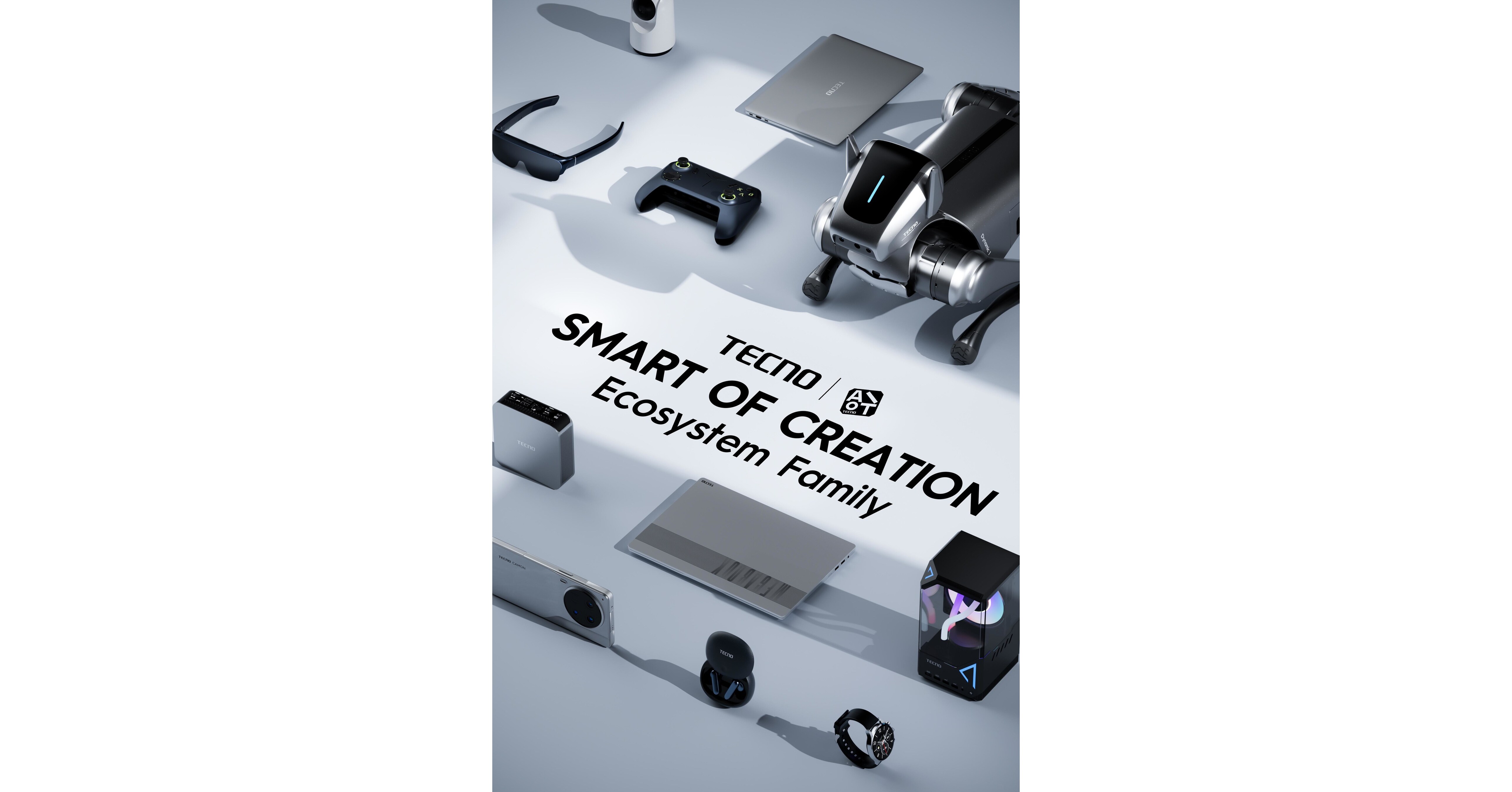 TECNO exhibits its diverse smartphone and AIoT ecosystem with futuristic AR and AI products at ...
