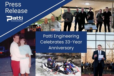 Patti Engineering Celebrates Milestone 33-Year Anniversary