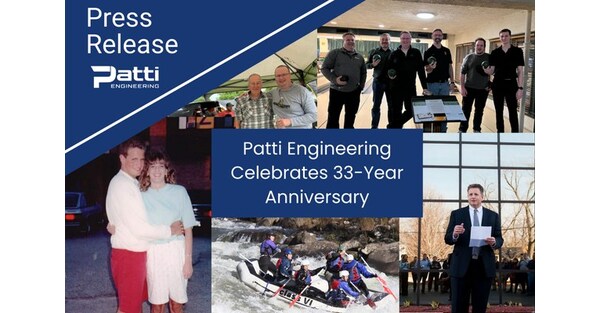 Patti Engineering Celebrates Milestone 33-Year Anniversary