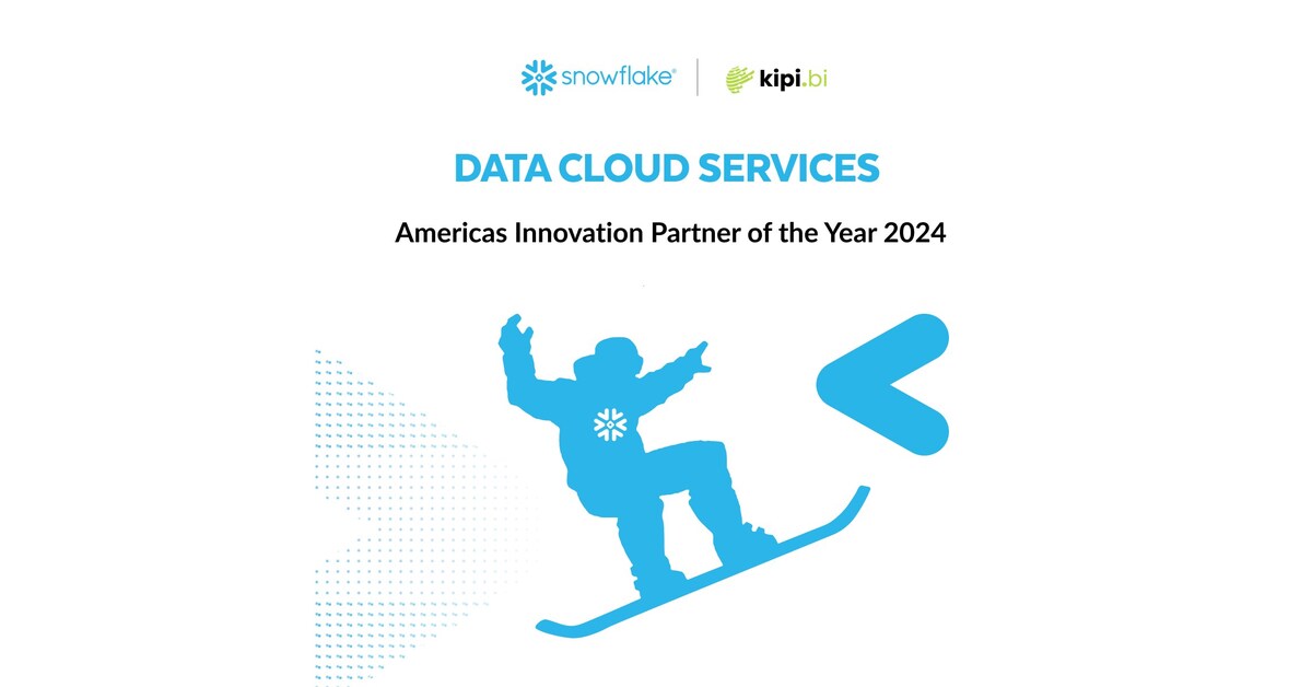 kipi.bi Named Snowflake Data Cloud Services Americas Innovation Partner of the Year
