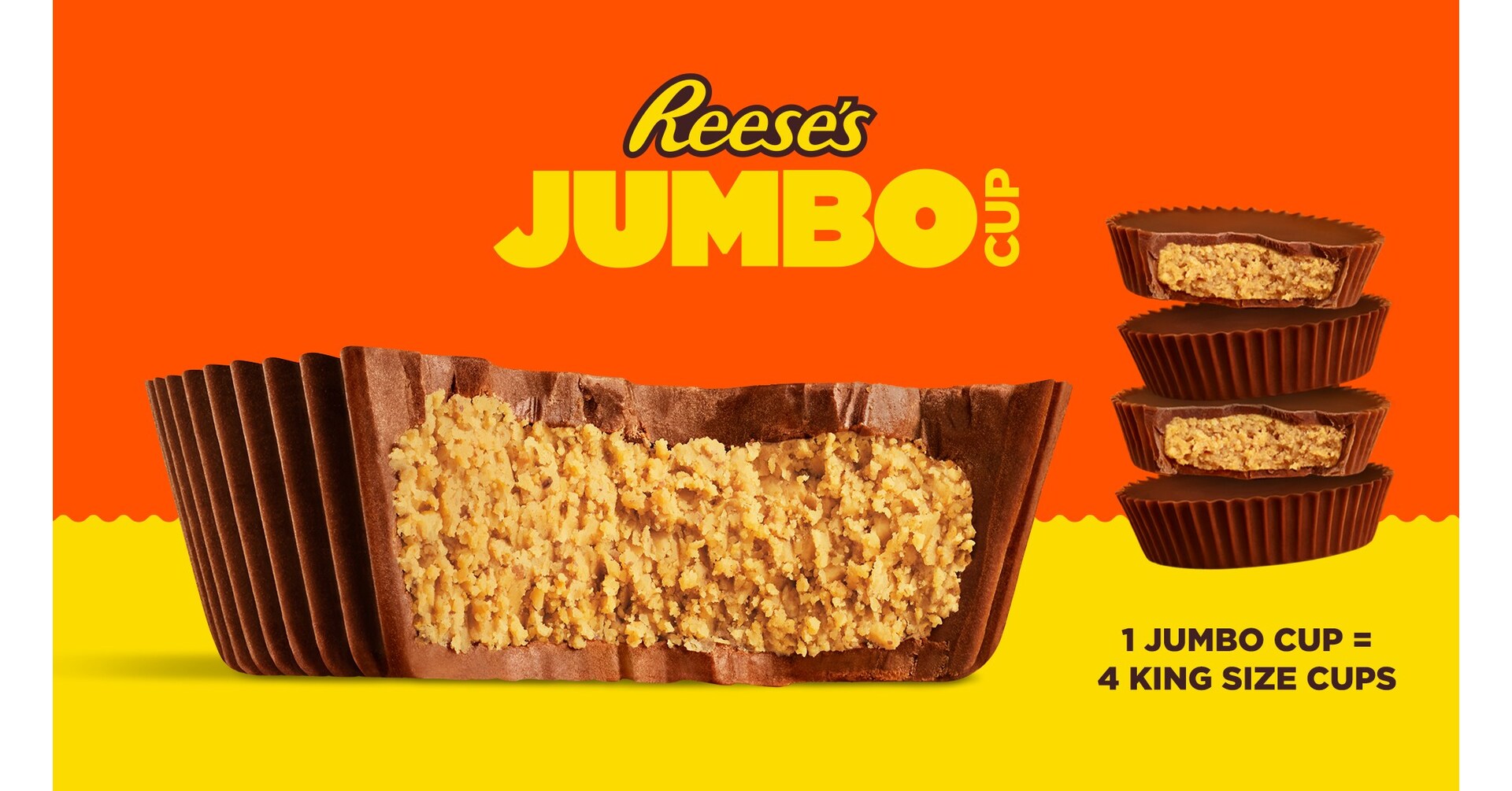 REESE'S Brand Announces NEW Jumbo Cup with Even More Peanut Butter. You ...