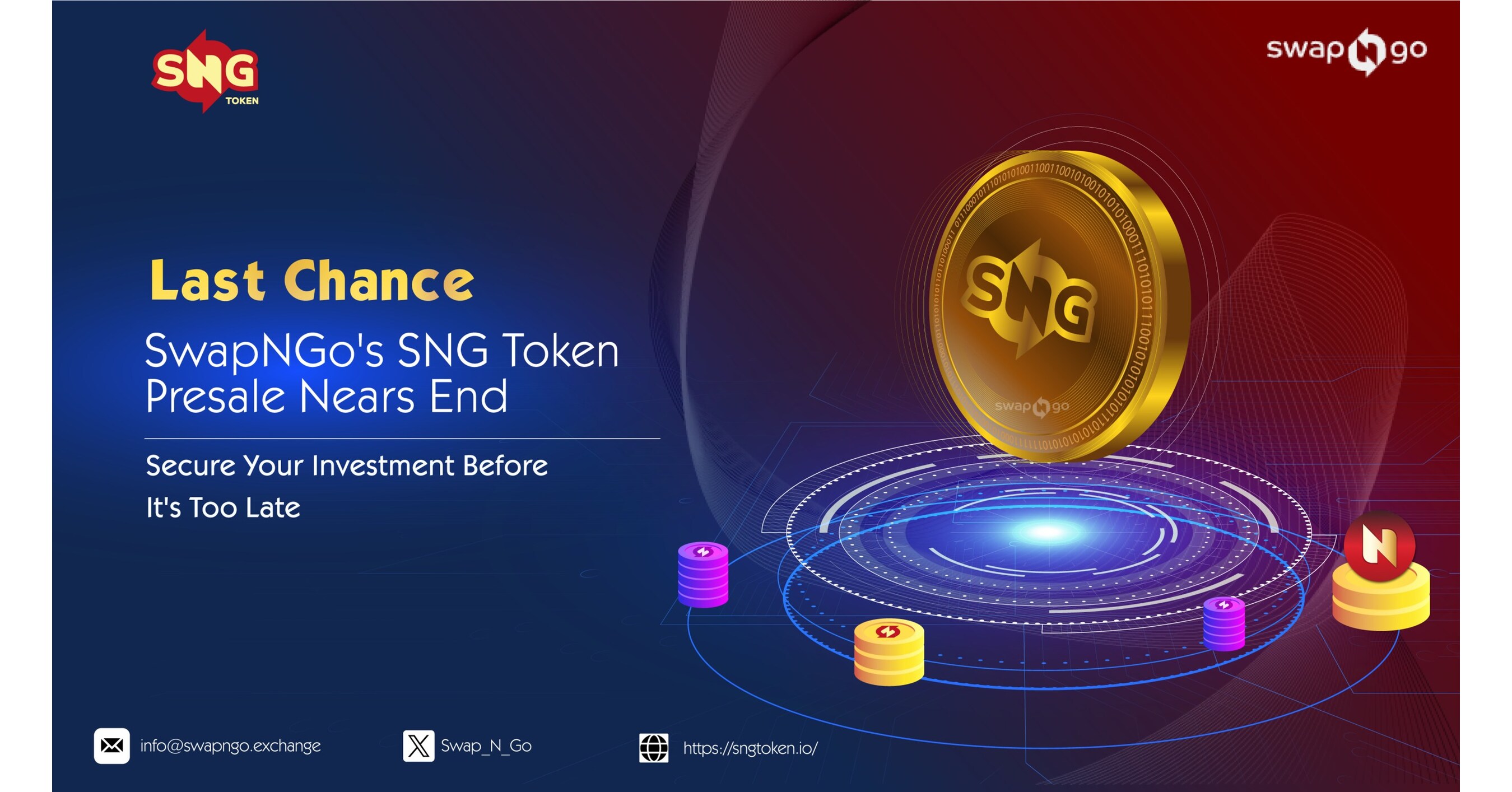 Last Chance: SwapNGo's SNG Token Presale Nears End - Secure Your ...