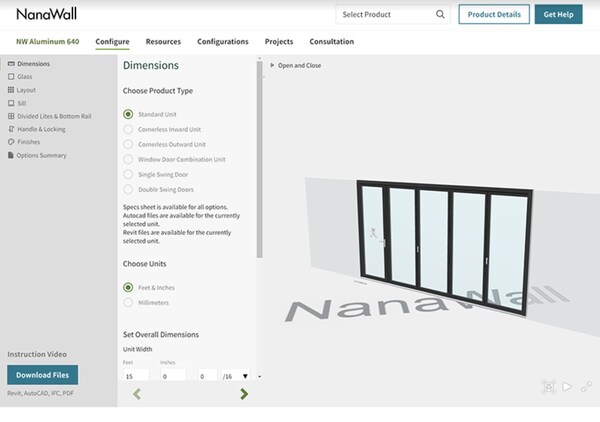 NanaWall 3D Configurator Offers Architects Powerful Capabilities for ...
