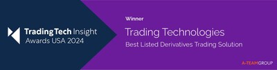 Trading Technologies' TT® platform named Best Listed Derivatives Trading Solution at TradingTech ...