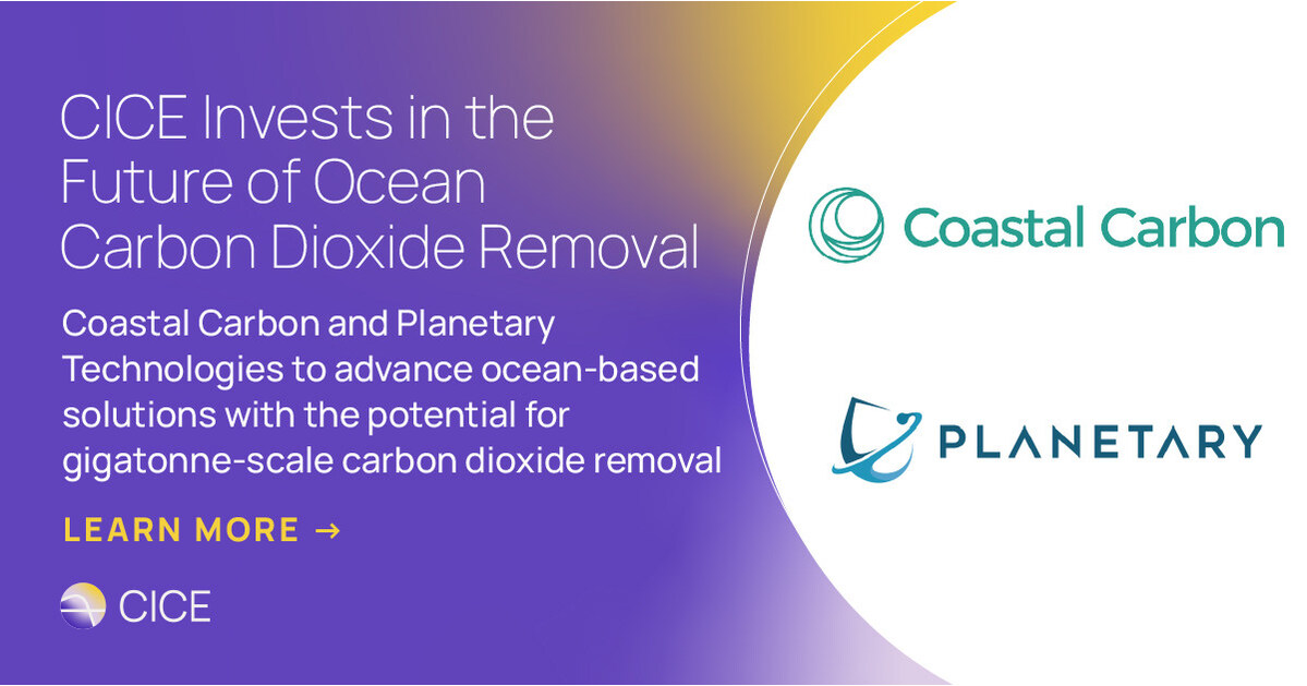 CICE Invests in the Future of Ocean Carbon Dioxide Removal