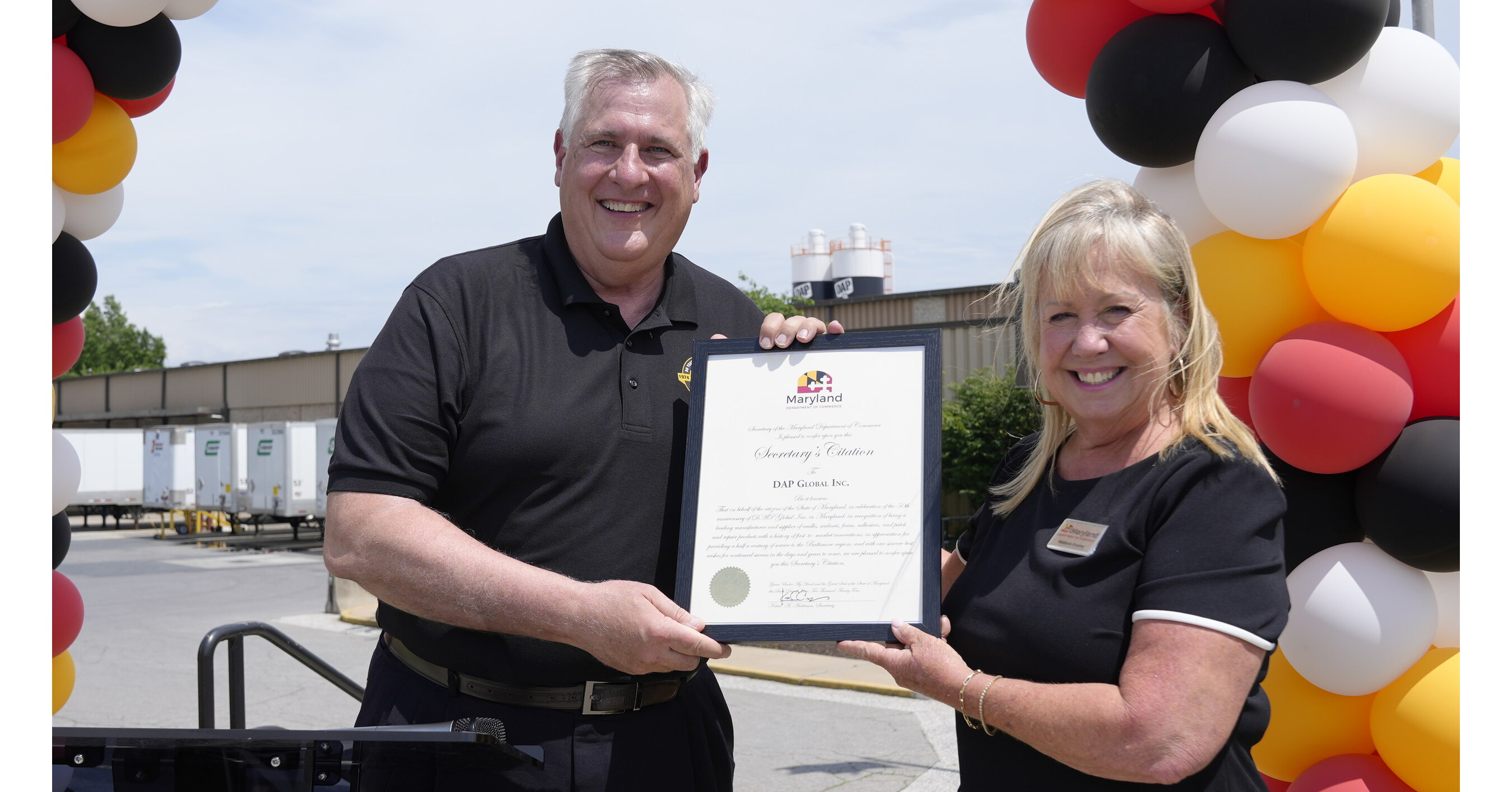 DAP Global Celebrates 50 Years of Manufacturing in Maryland