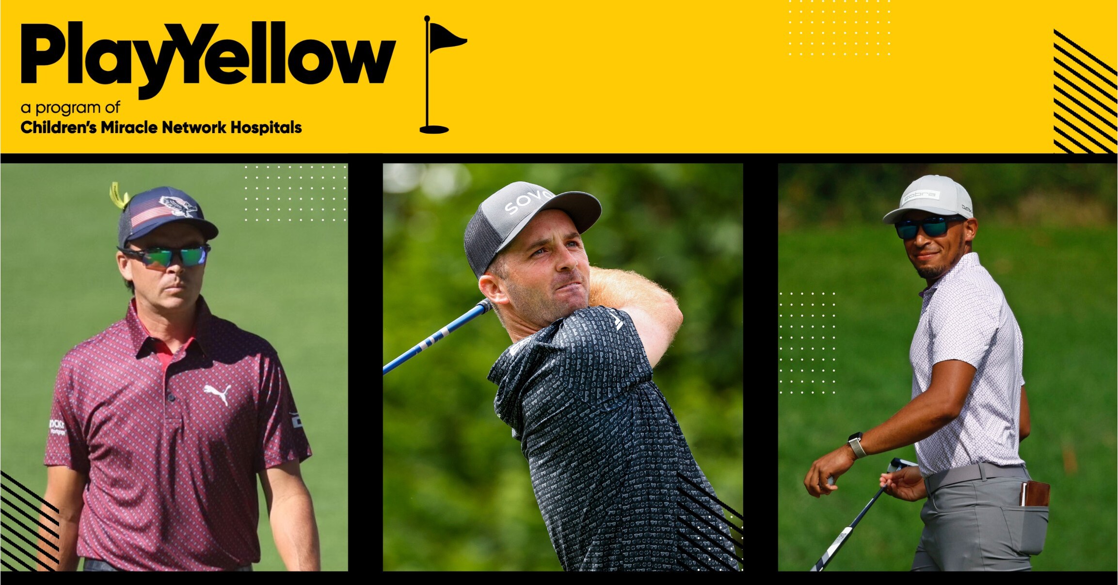 Rickie Fowler, Chase Johnson, and Denny McCarthy Join Play Yellow as Brand Ambassadors