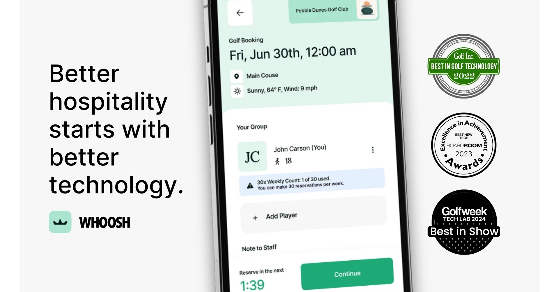WHOOSH INC. RAISES $10.3M SERIES A, LED BY ALLEYCORP