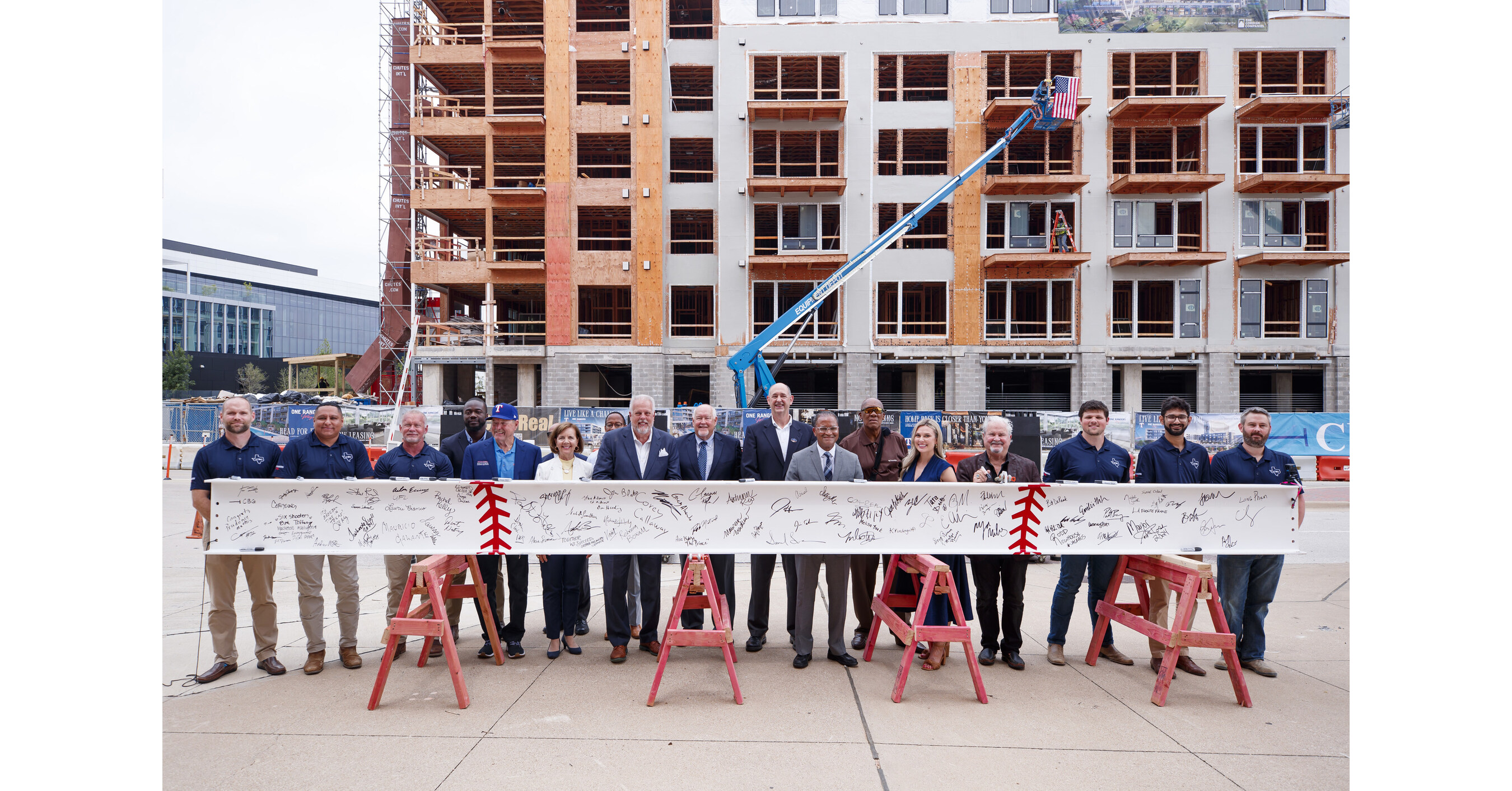 The Texas Rangers and The Cordish Companies Celebrate Topping Off of ...