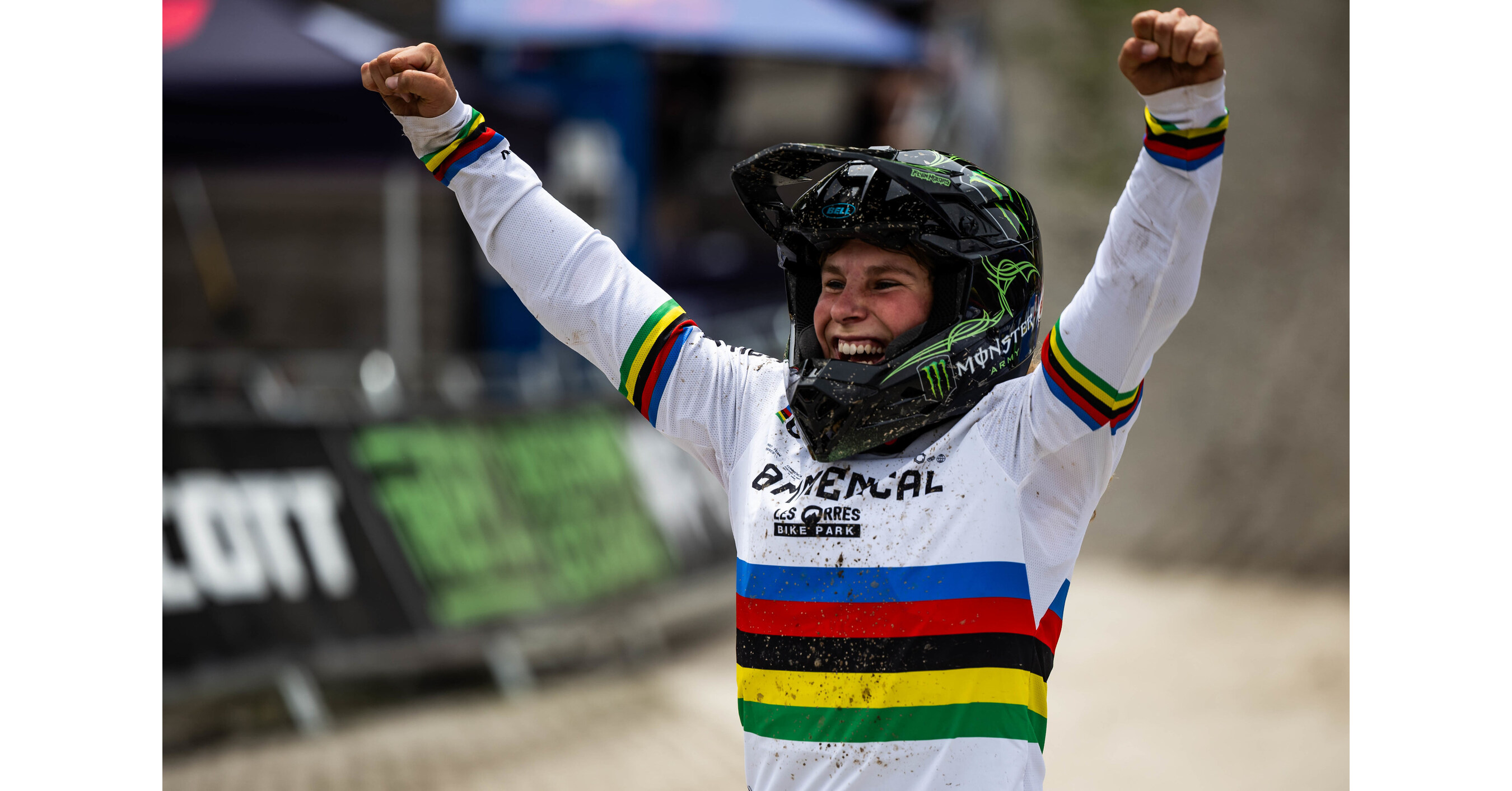 Monster Army Rider Erice van Leuven Takes First Place at the UCI Downhill Mountain Bike World ...