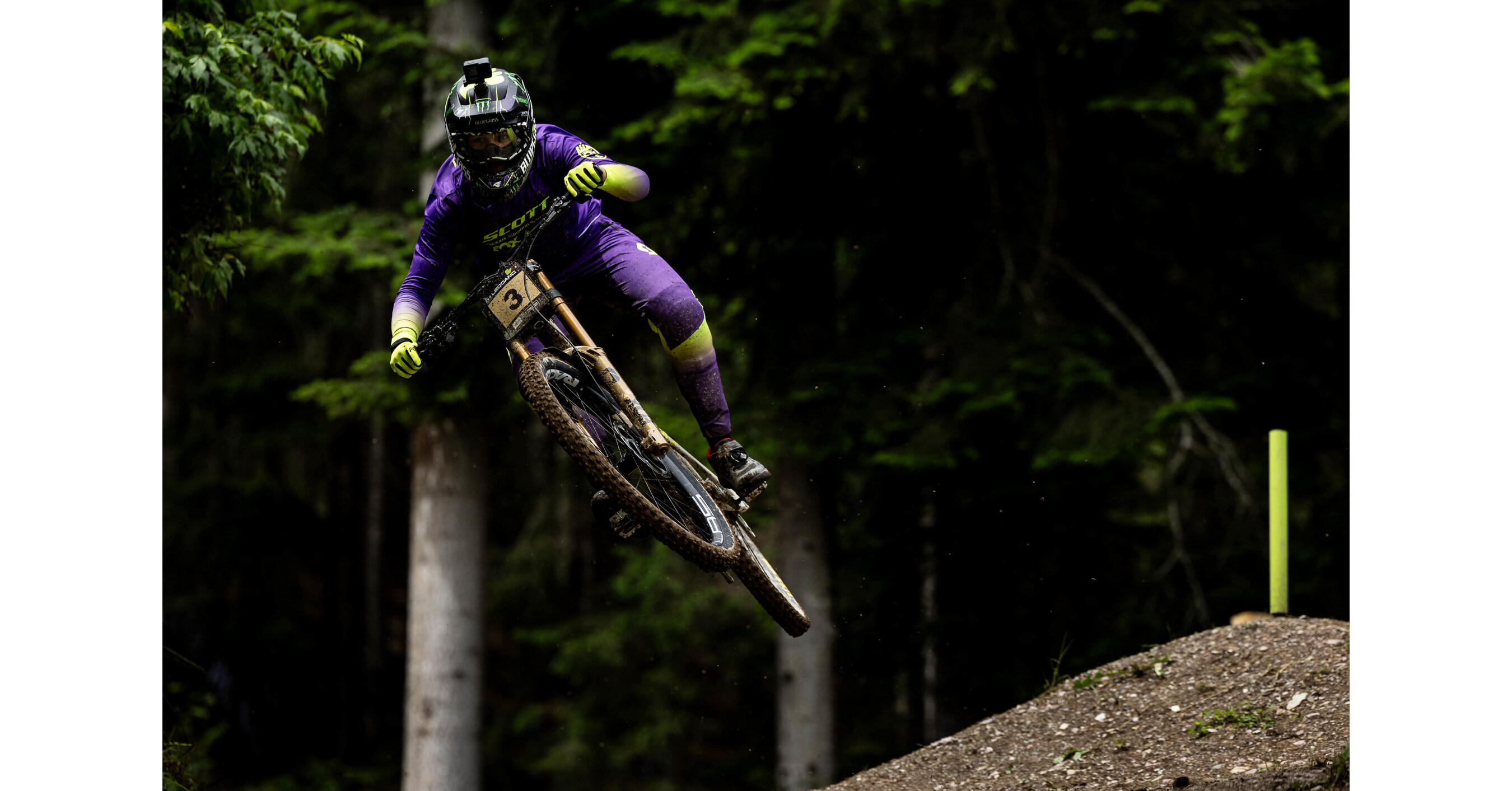 Monster Army Rider Erice van Leuven Takes First Place at the UCI Downhill Mountain Bike World ...