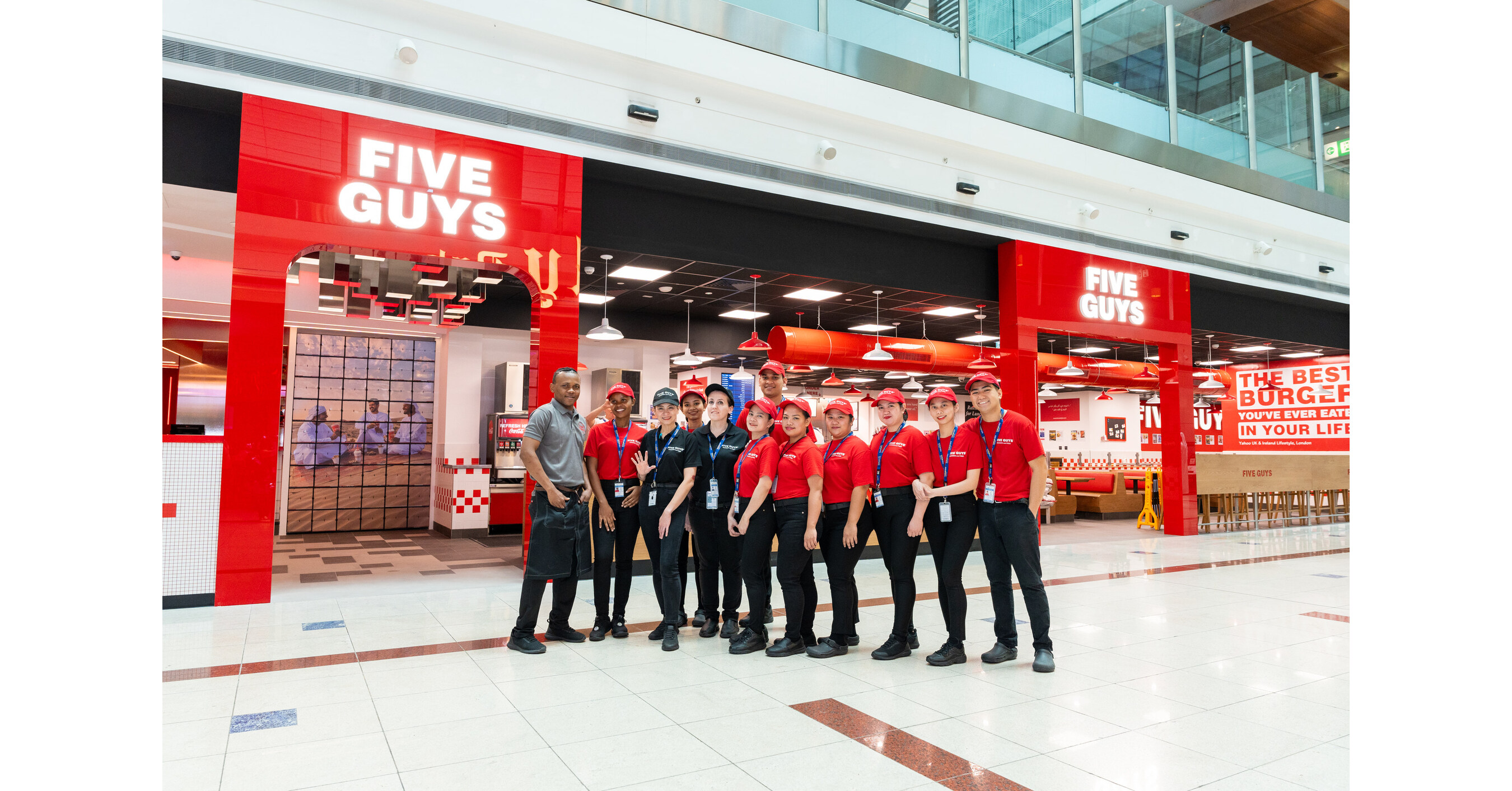 Five Guys now boarding at Dubai International