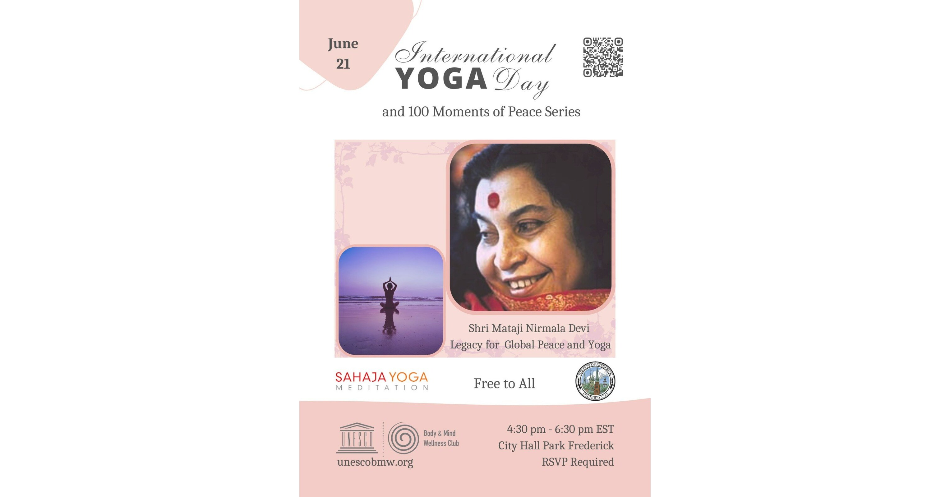 Join International Yoga Day in Frederick, City Hall Park