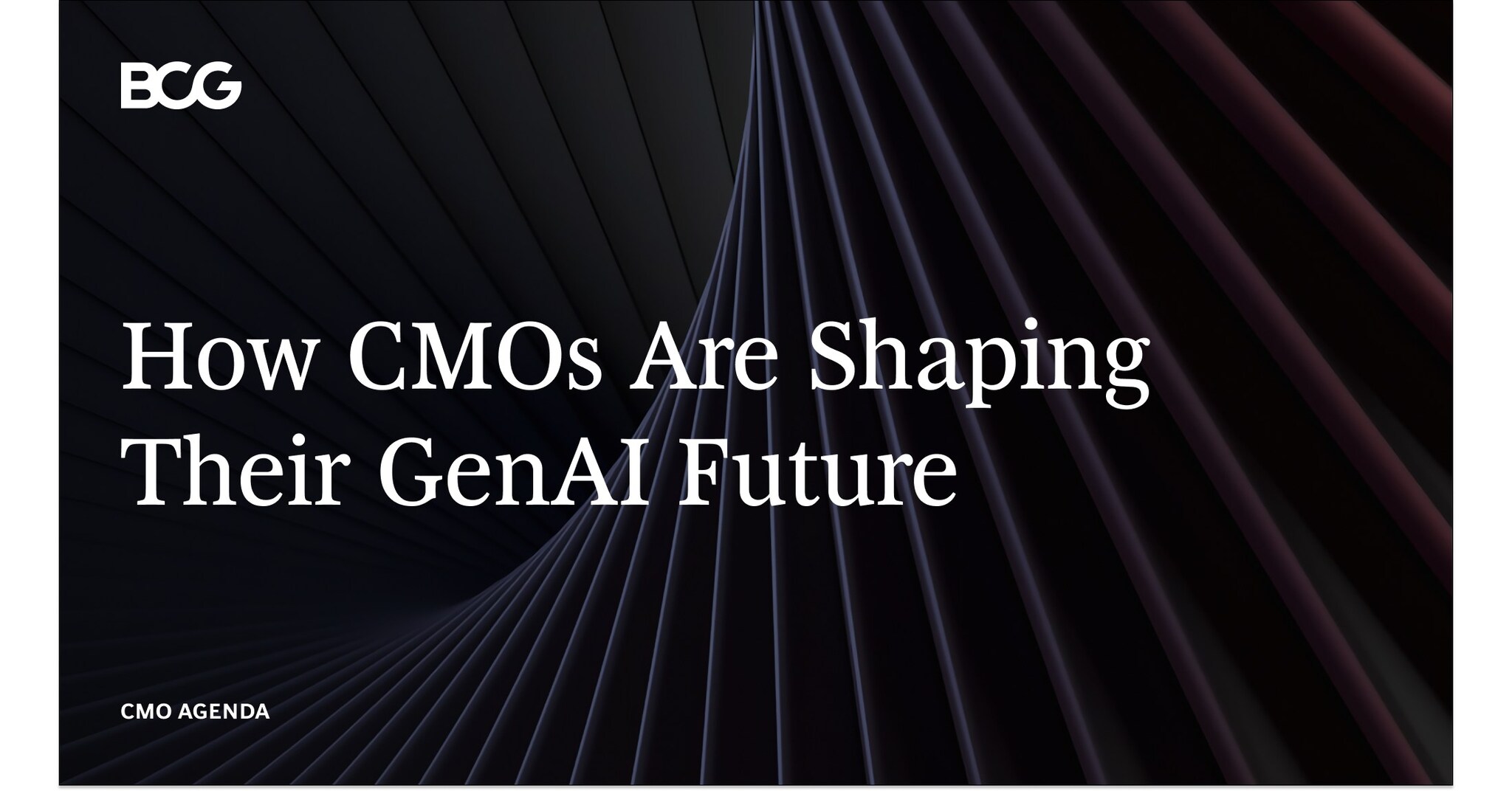 Over Half of CMOs Cite GenAI Adoption as a Top Five Priority Over the ...