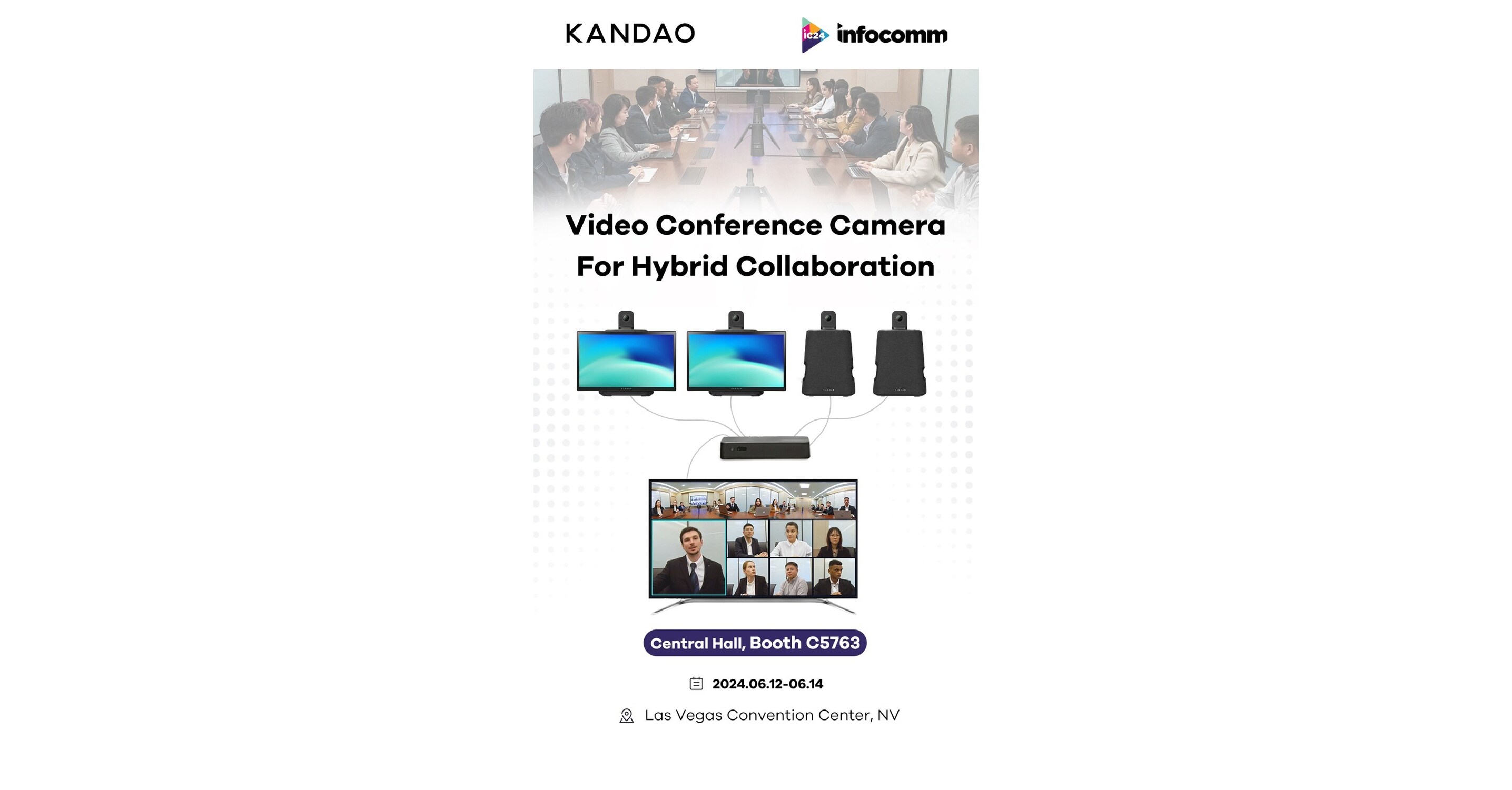 Kandao Showcases Revolutionary Video Conferencing Solutions for Hybrid Work at InfoComm 2024