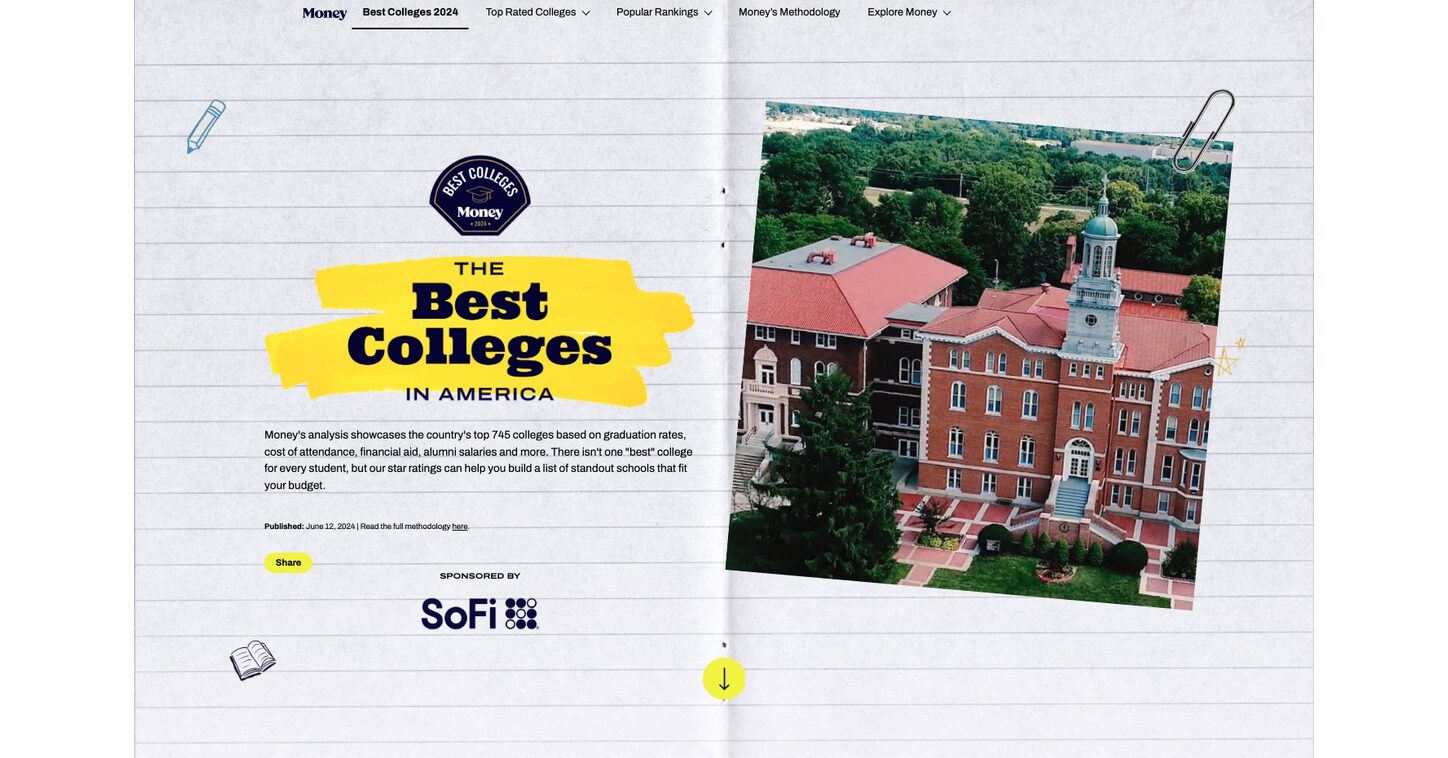 MONEY and SoFi TEAM UP TO RELEASE THE 2024 BEST COLLEGES LIST WITH MORE ...