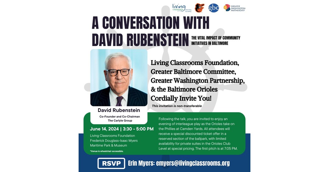 Urgent Media Alert Tomorrow: Living Classrooms Foundation, the Greater ...