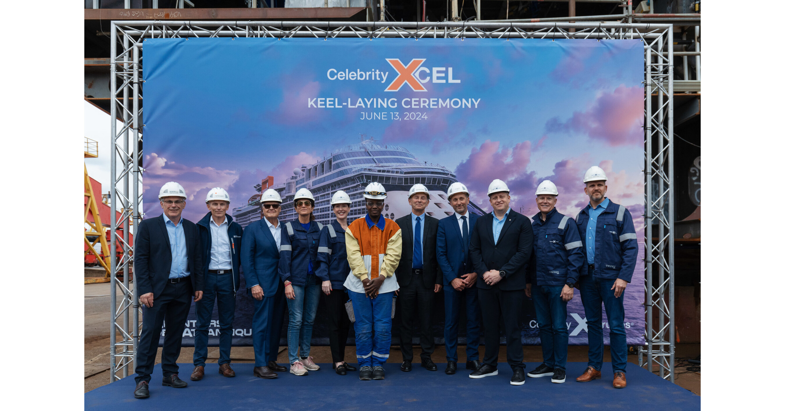 CELEBRITY XCEL KEEL LAYING CEREMONY MARKS NEW LEVEL OF EXCELLENCE FOR ...