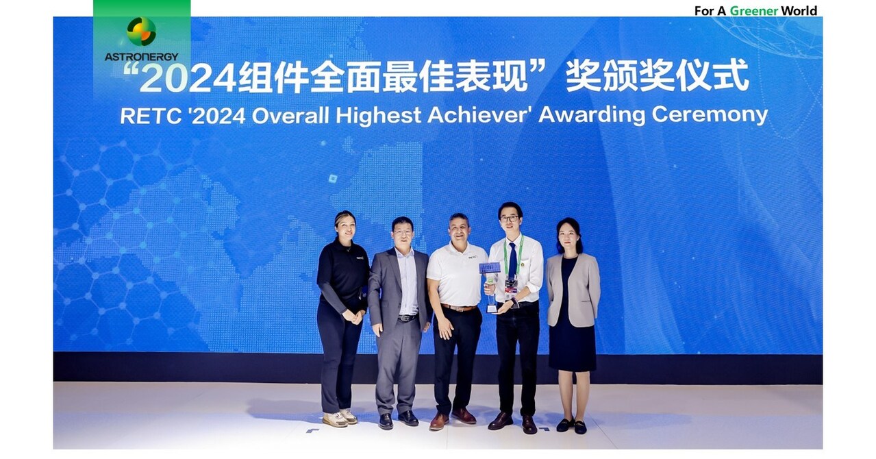 Astronergy est à nouveau reconnue comme l'entreprise la plus ...